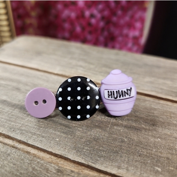 Disney | Accessories | Winnie The Pooh Purple Hunny Pot Hair Clip ...